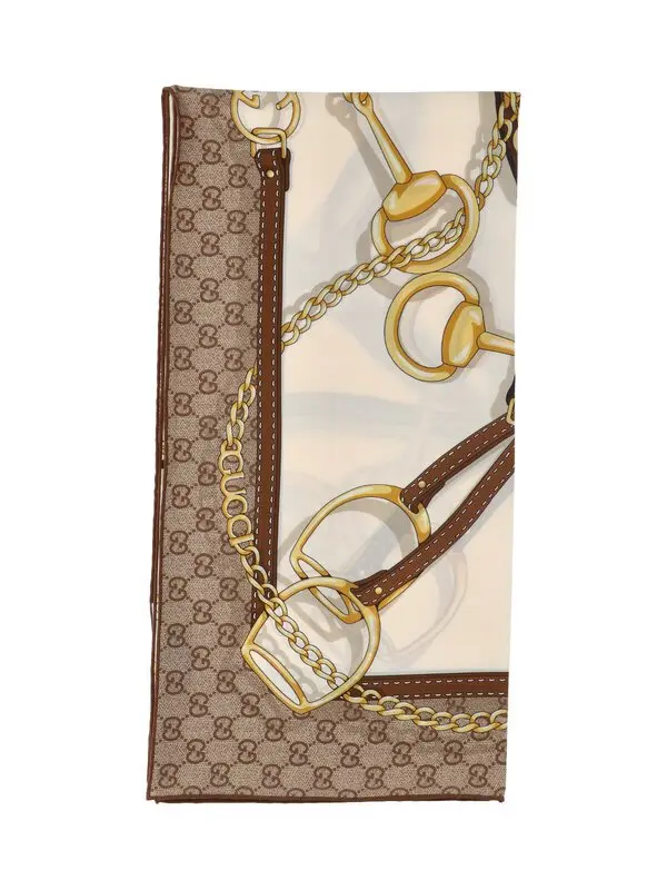 Gucci Silk Twill Printed Scarf - Multi