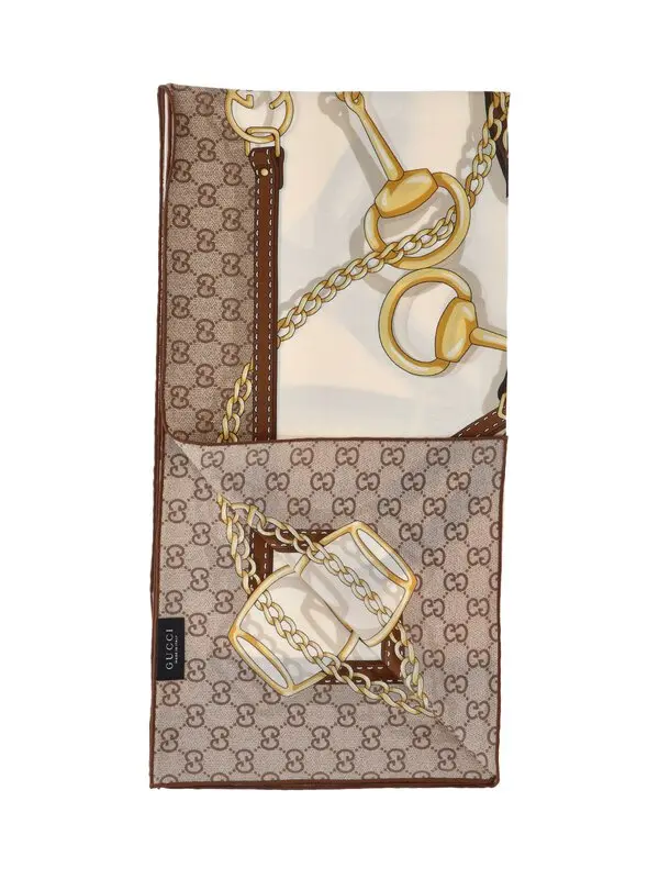 Gucci Silk Twill Printed Scarf
