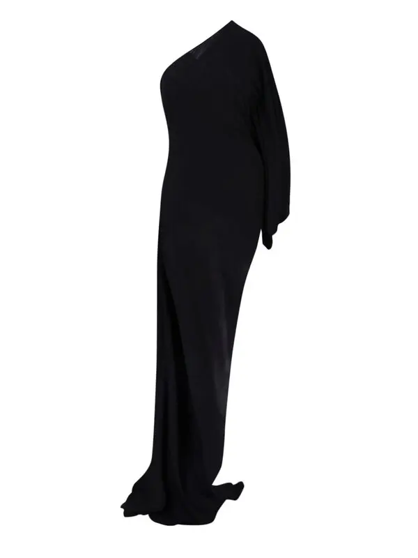 Gucci Asymmetrical Maxi Dress In Viscose Jersey - Black