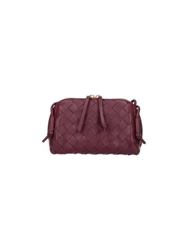 Bottega Veneta Concert" Clutch - Red
