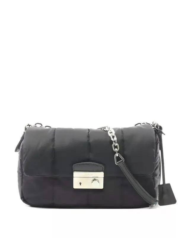 Prada Tessuto Bomber Shoulder Bag - Black