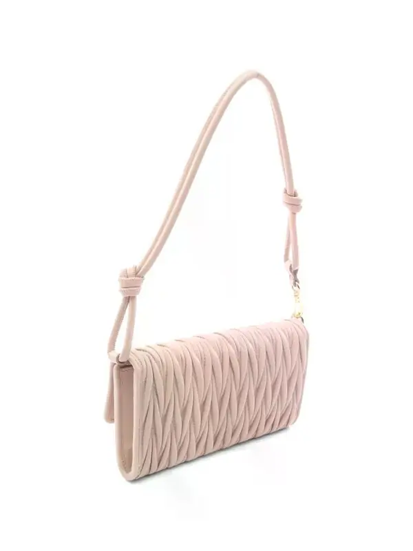 Miu Miu Matelassé Leather Mini Bag - Pink