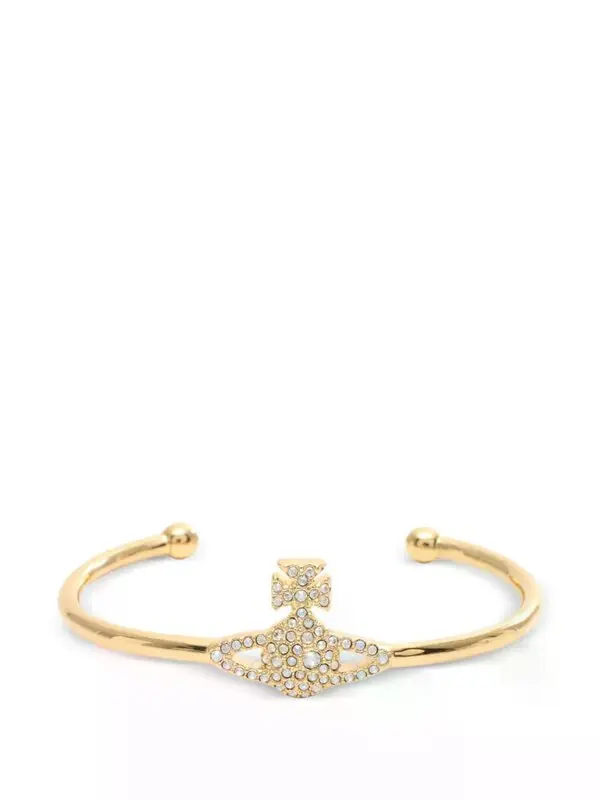 VIVIENNE WESTWOOD Tone Crystal Embellished Orb Bangle - Gold