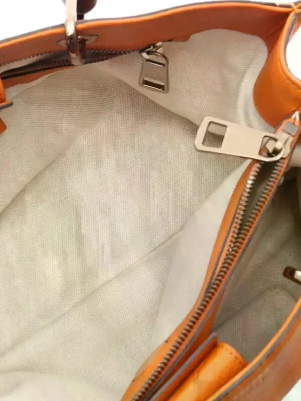 Gucci Bamboo Shopper Tote Bag - Orange