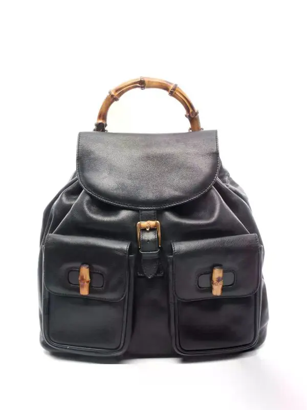 Gucci Bamboo Leather Backpack