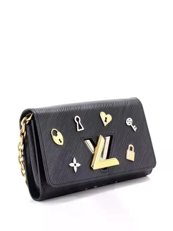LOUIS VUITTON Twist Chain Wallet In Epi Leather