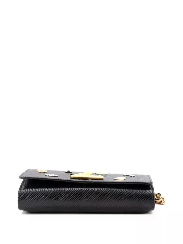 LOUIS VUITTON Twist Chain Wallet In Epi Leather