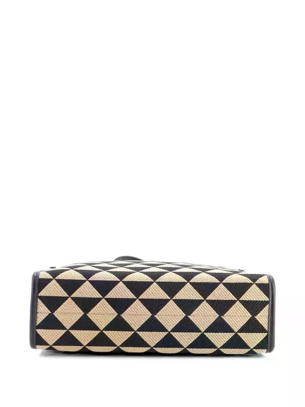 Prada Small Jacquard Shopper Tote Bag