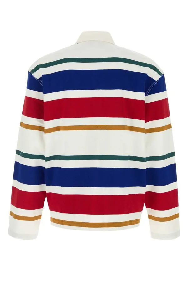 AMI Paris Embroidered Cotton Polo Shirt