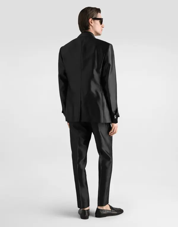 Dolce & Gabbana Sicilia Light Single-breasted Mikado Silk Jacket