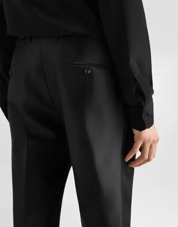 Dolce & Gabbana Mikado Shantung Silk Trousers
