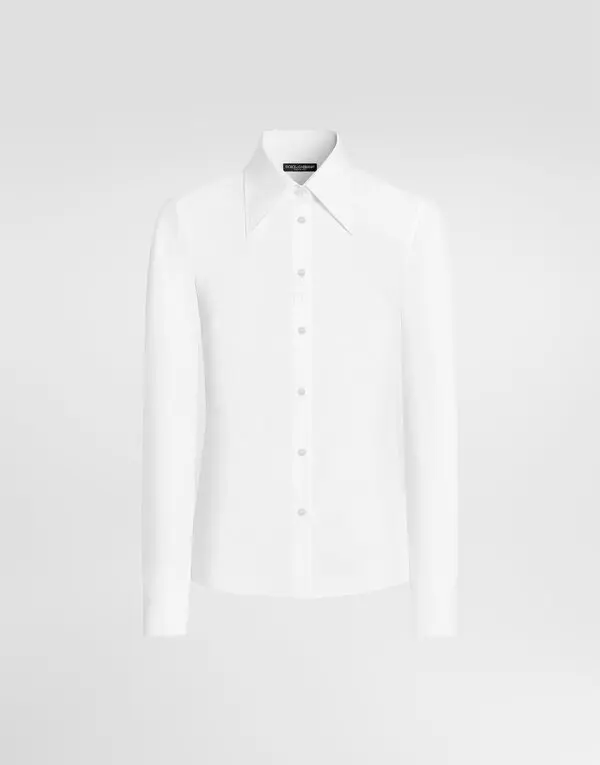 Dolce & Gabbana Stretch Poplin Shirt - White