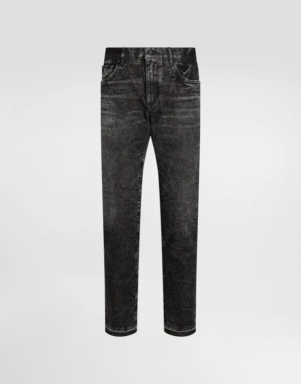 Dolce & Gabbana Slim Fit Denim Trousers - Multicolor