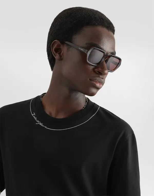 Dolce & Gabbana Cotton T-shirt With Embroidery