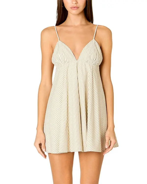 NIA Alessia Sleeveless V Neck Mini Dress