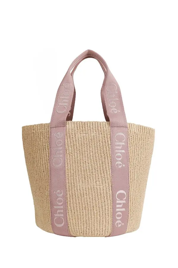 Chloé Woody Shoulder Bag - Beige