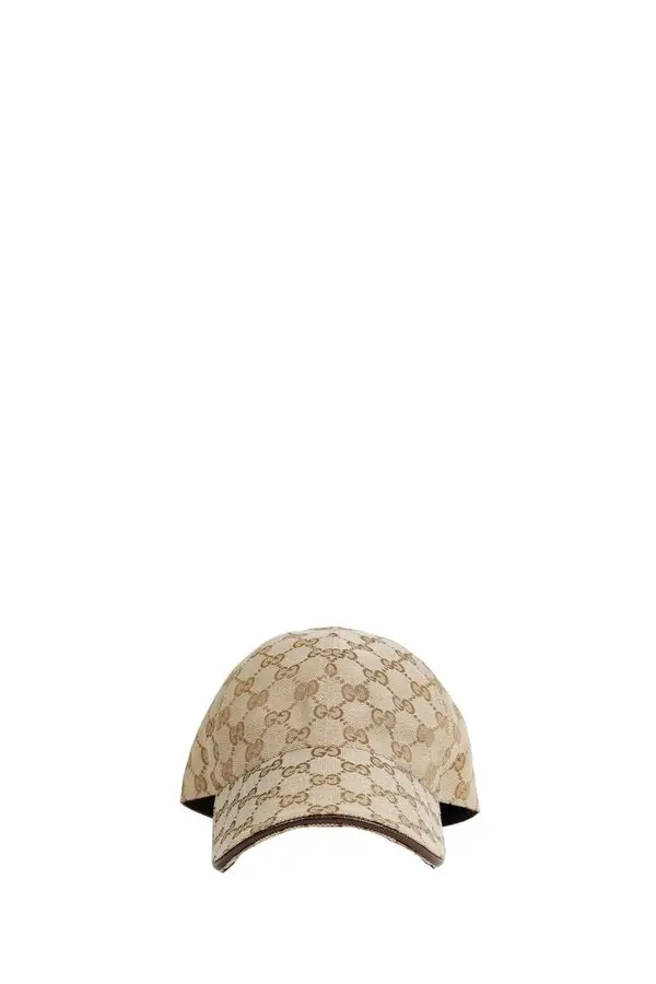 Gucci Gg Cotton Canvas Baseball Cap - Beige