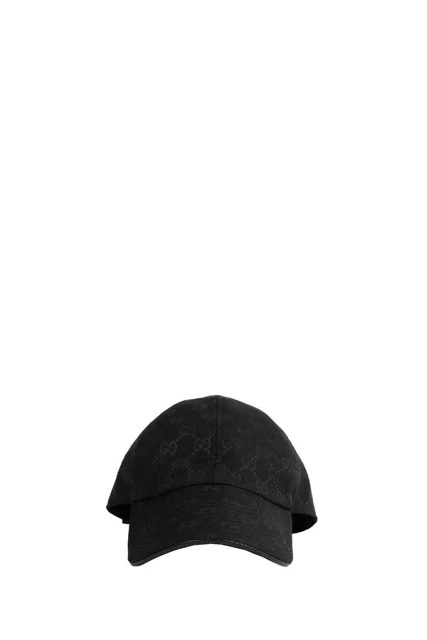 Gucci Gg Cotton Canvas Baseball Cap - Black