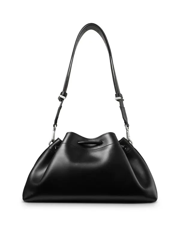 JIMMY CHOO Leather Cinch Bag With Brass Trim