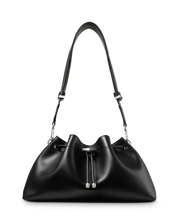 JIMMY CHOO Leather Cinch Bag With Brass Trim