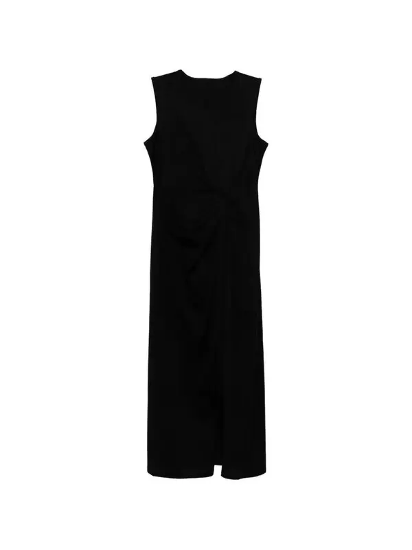 JNBY Twist-detail Sleeveless Dress - Black