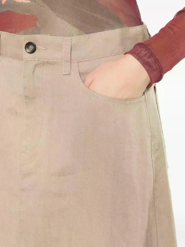 JNBY Ramie Midi Skirt