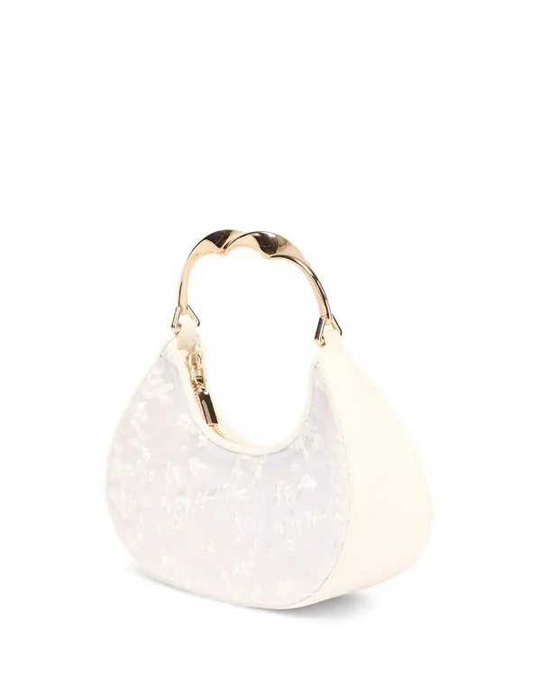 Simkhai Nixi Floral Embroidered Mesh Handbag