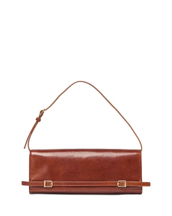 Simkhai Leather Shoulder Bag - Saddle