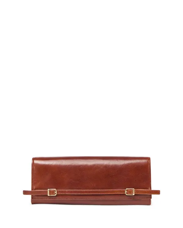 Simkhai River Leather Shoulder Bag - Saddle