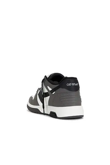 Off-White Out Of Office Calf Leather Sneaker - Dark Grey