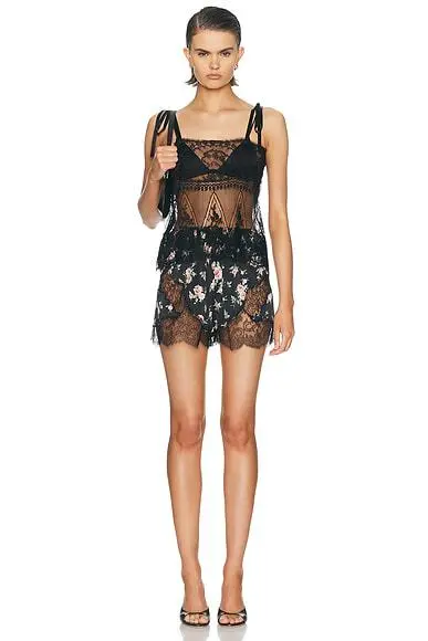 Dolce & Gabbana Sheer Tie Strap Camisole