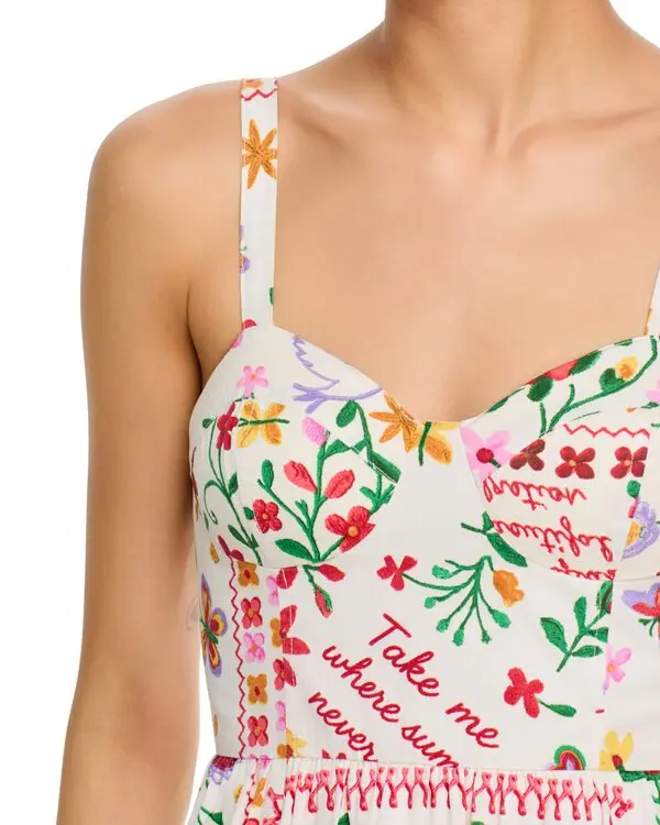 Moon River Printed Midi Dress