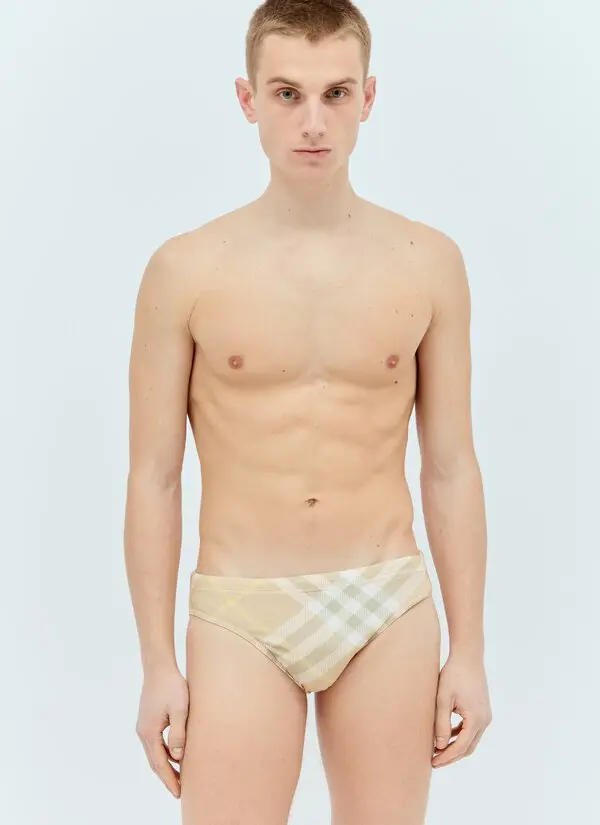 Burberry Check Swim Briefs