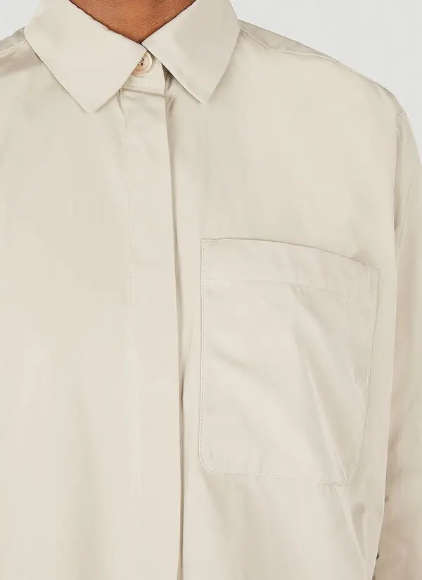 Max Mara Felix Lightweight Shirting Jacket - Cream