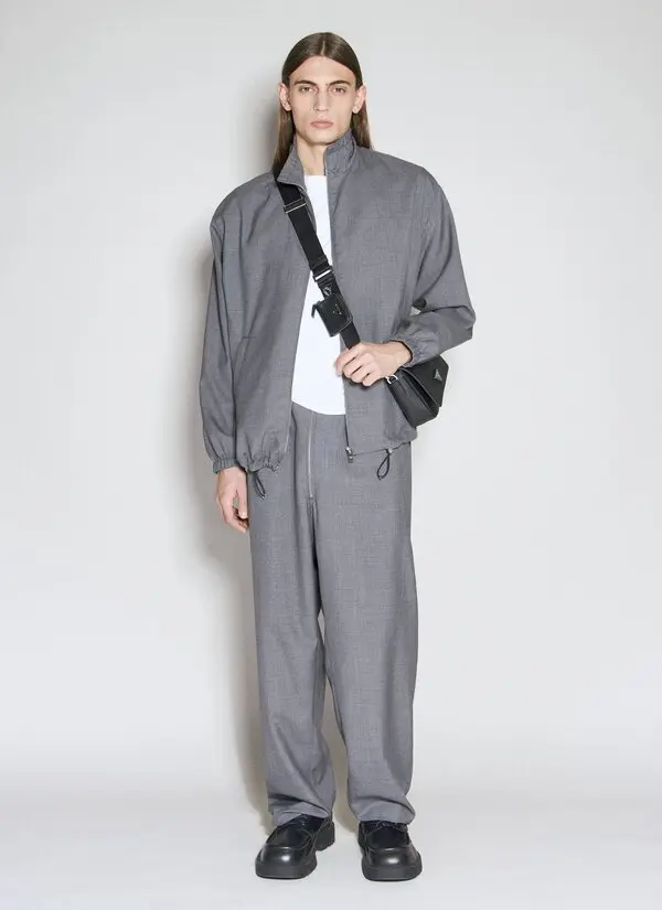 Prada Wool Pants With Exposed Zip-fly Fastening