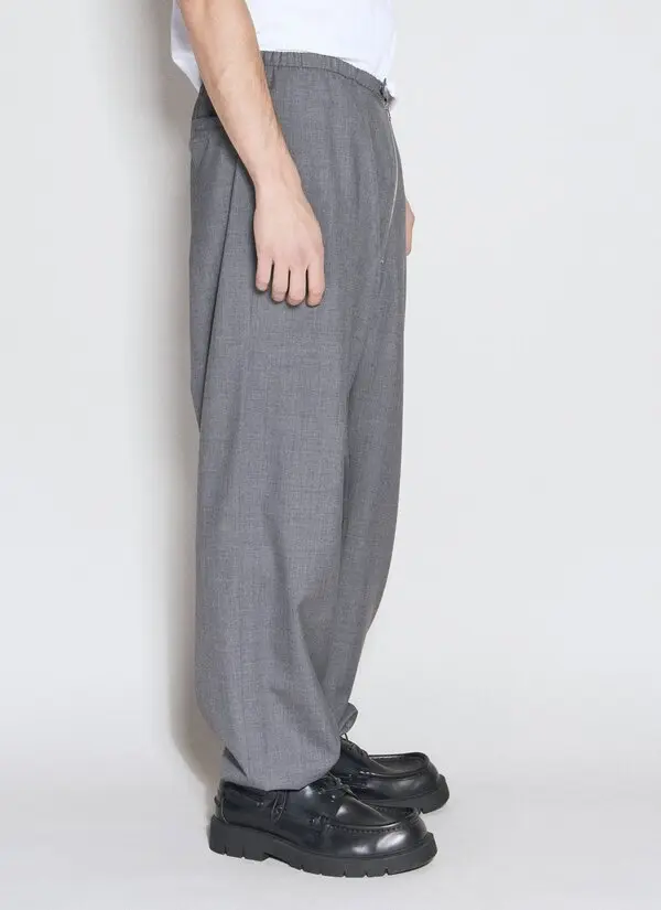 Prada Wool Pants With Exposed Zip-fly Fastening