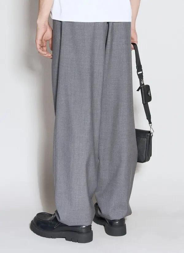 Prada Wool Pants With Exposed Zip-fly Fastening