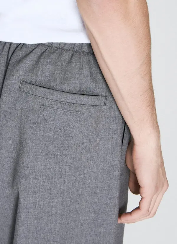 Prada Wool Pants With Exposed Zip-fly Fastening
