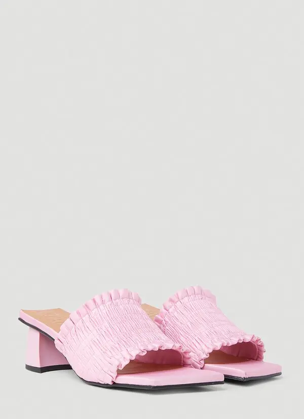 GANNI Smock Kitten Heel Mules