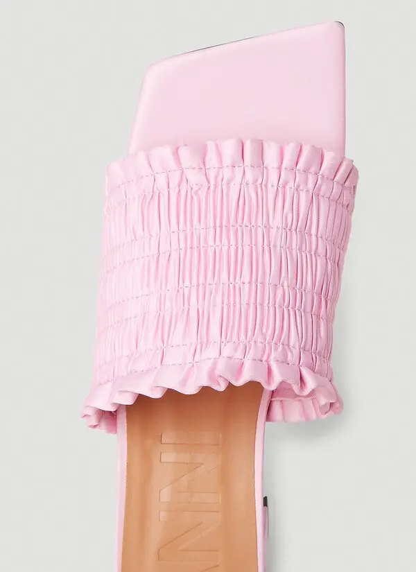 GANNI Smock Kitten Heel Mules