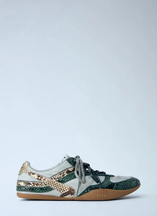 Miu Miu Gymnasium Sneakers - Green