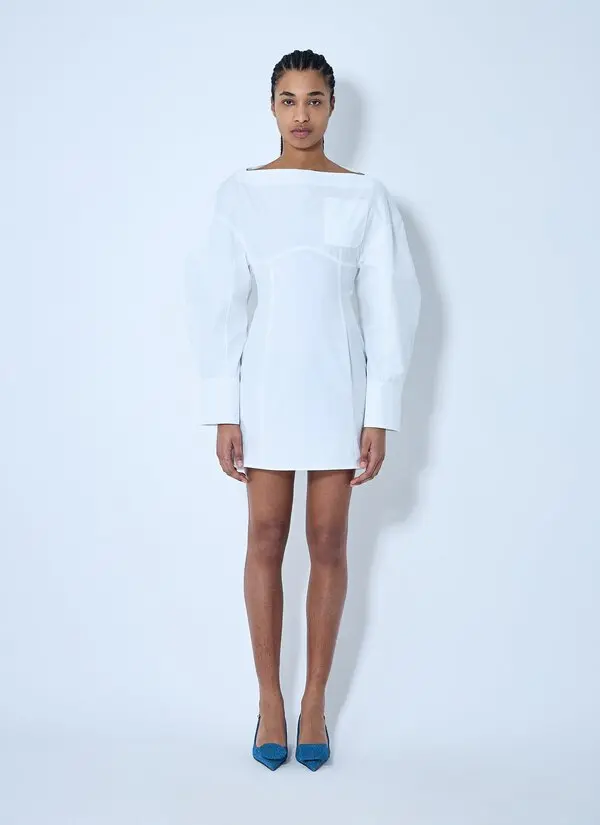 Jacquemus La Robe Chemise Casaco Dress - White