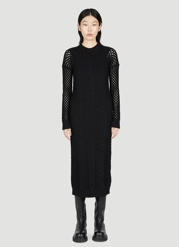 Max Mara Jumbo Knit Dress - Black