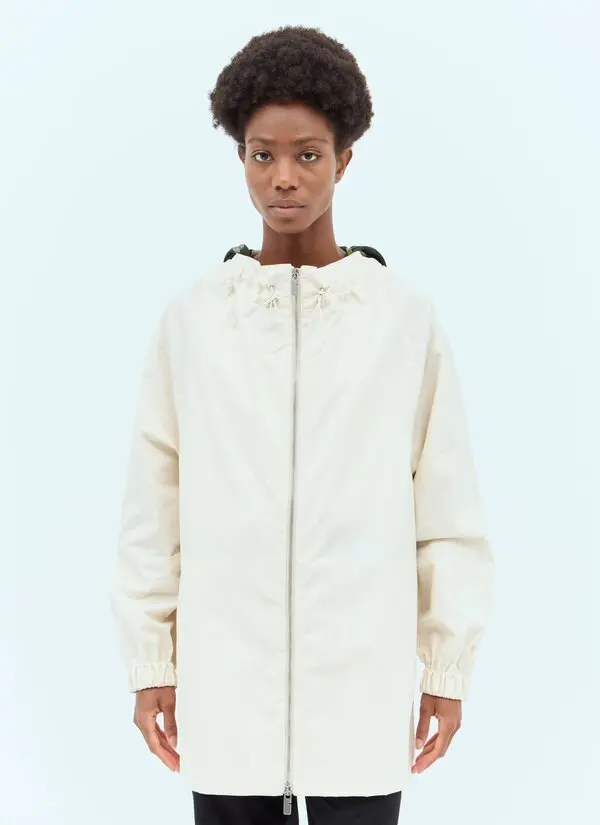 Burberry Check Hood Gabardine Parka - Multicolor