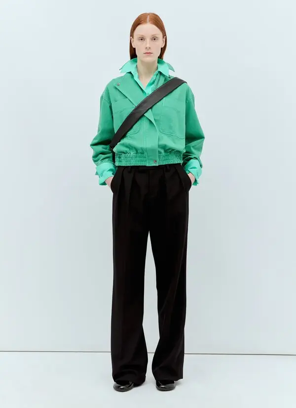 Max Mara Silk Shirt With Flap Pockets - Green