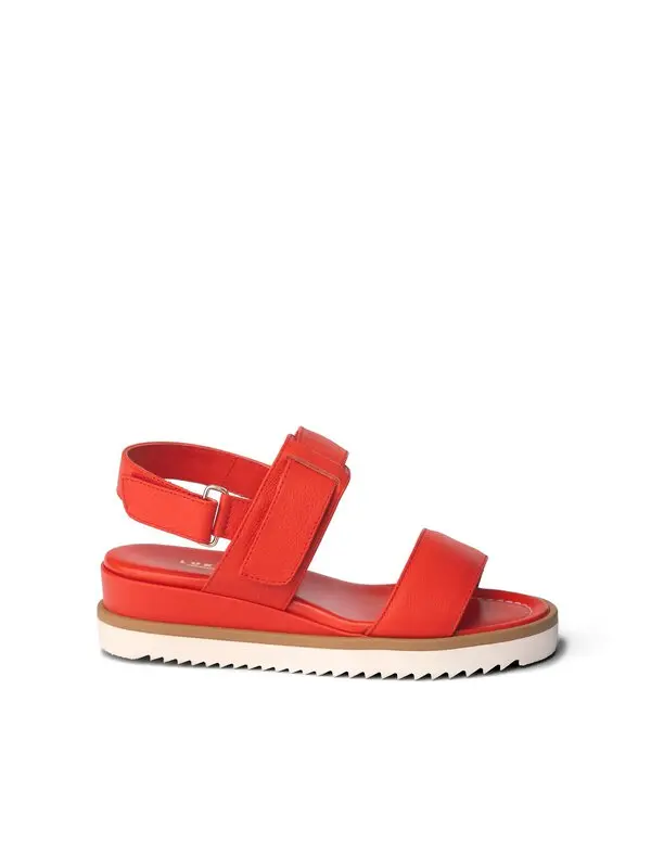 Lukure Cannes Platform Sandals - Aperol Spritz