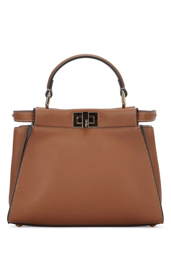 Fendi Peekaboo Mini Paglia Crochet Satchel - Multicolor