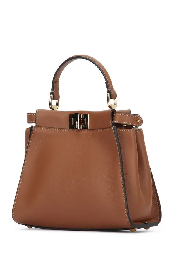 Fendi Peekaboo Mini Paglia Crochet Satchel
