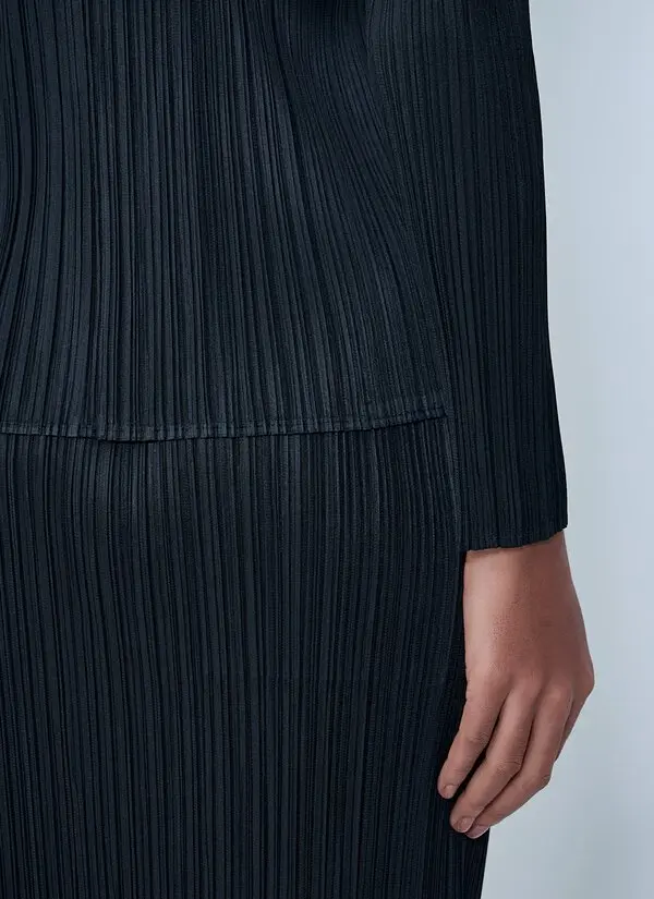 Issey Miyake Pleated Button-down Shirt - Black
