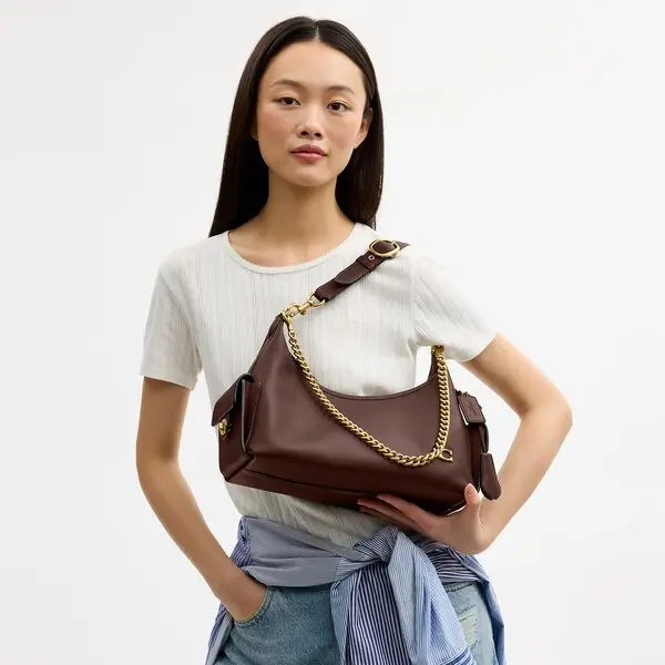 COACH Pocket Juliet Bag 30 - Brass/maple